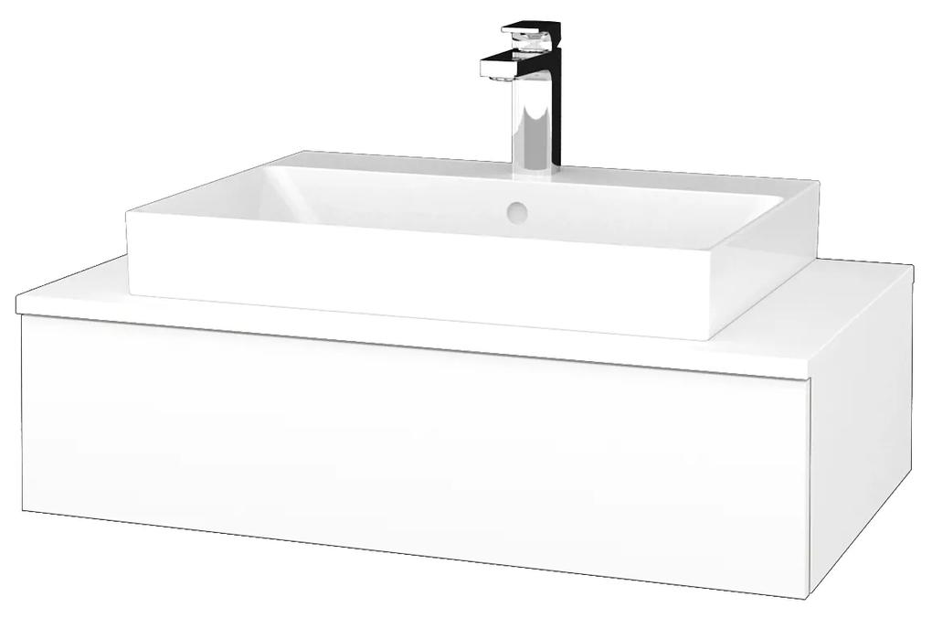 Dřevojas Koupelnová skříňka MODULE SZZ 80 Varianta: M01 Bílá mat / M01 Bílá mat