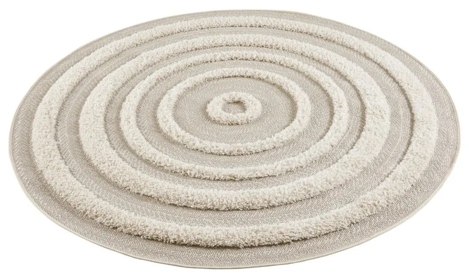 Krémový koberec Mint Rugs Handira Circle, ⌀ 160 cm