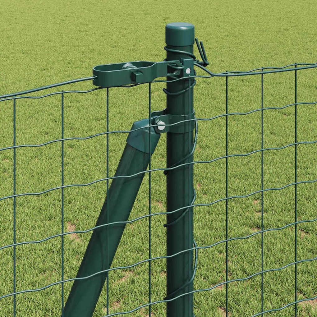 Plotový sloupek s betonovým základem 26 ks Zelená 3350227