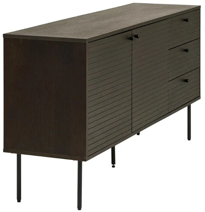 Designová komoda Adhara 150 cm kouřová hnědá