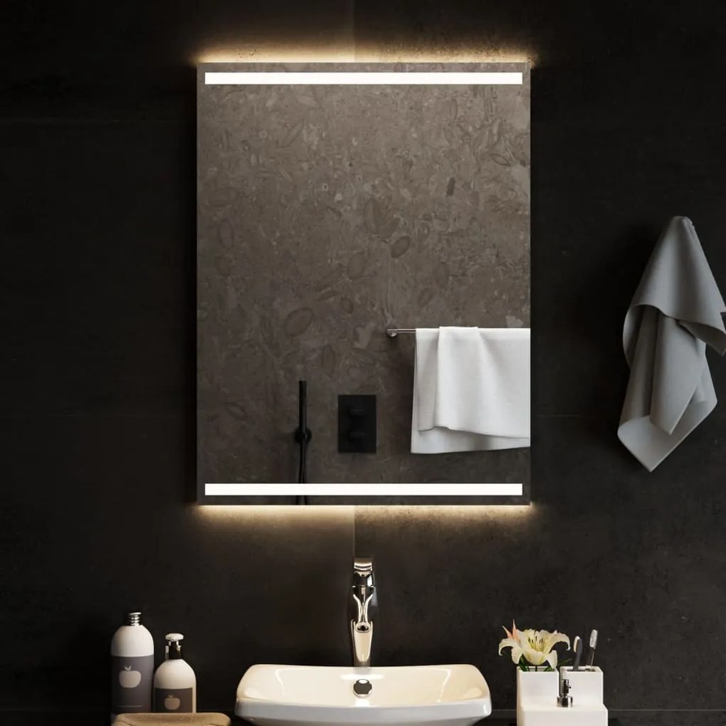 Koupelnové zrcadlo s LED osvětlením 60 x 80 cm 3154066