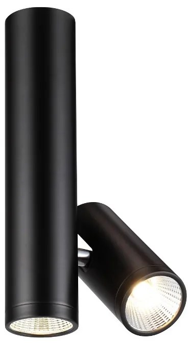 BOGARD TWIN stropní matná černá 230V LED 2x5W 40° 3000K - RED - DESIGN RENDL