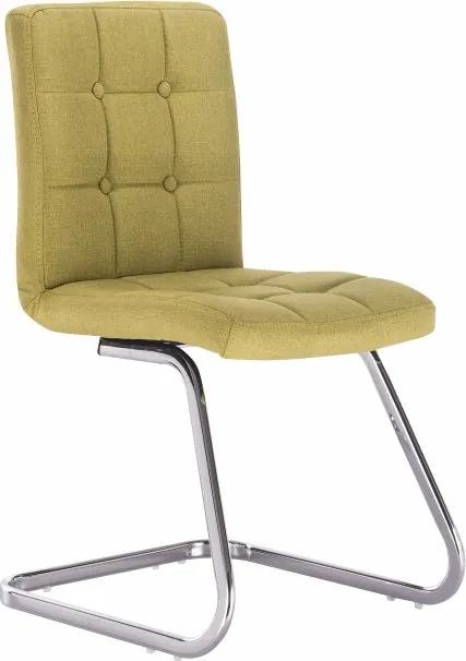 Tempo Kondela Designová stolička, zelená látka, LAVINIA