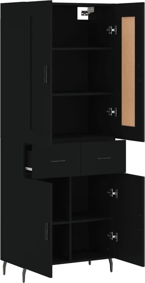 vidaXL Skříň highboard 69,5 x 34 x 180 cm kompozitní dřevo [3199892] Barva: Betonová šedá