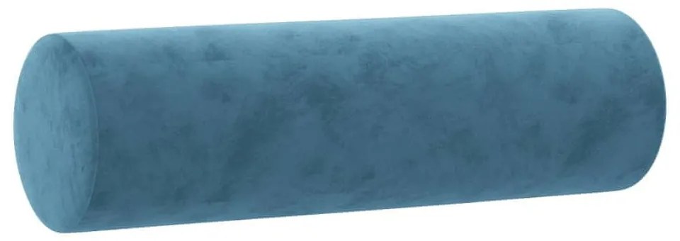 Petromila 3dílná sedací souprava s polštáři modrá samet