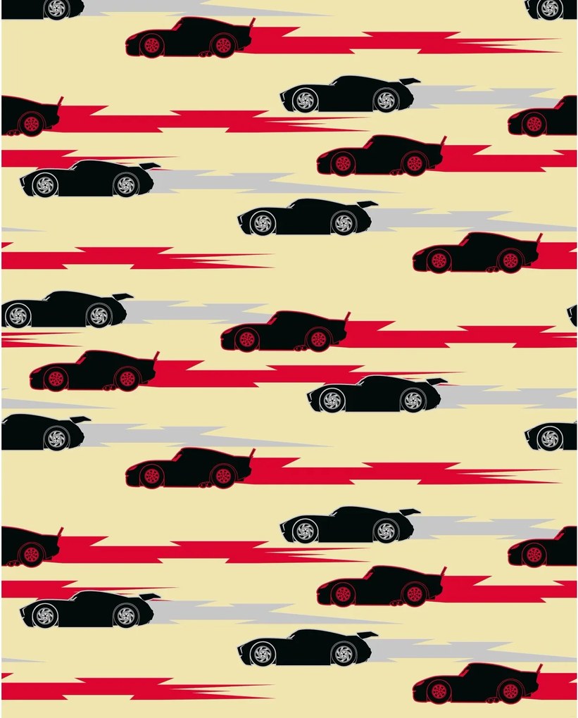 Komar Vliesová fototapeta Disney and Pixar Cars Pattern 200 x 250 cm
