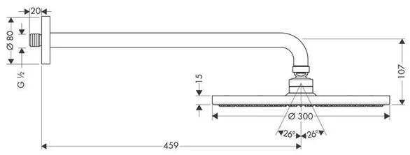 Hansgrohe Raindance S Hlavová sprcha 27492000