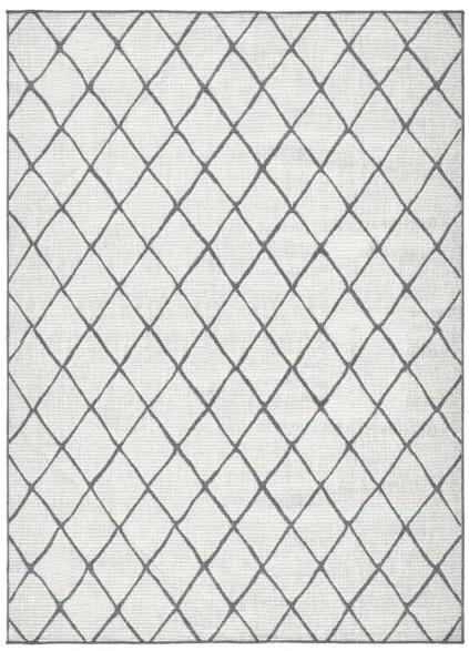 NORTHRUGS - Hanse Home koberce Kusový koberec Twin-Wendeteppiche 103118 grau creme – na ven i na doma - 80x350 cm