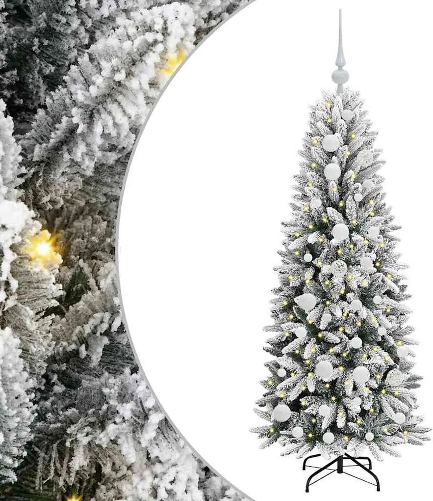 Umělý vánoční stromeček Bílá 120 cm PVC, plast, ocel a PE 3396024
