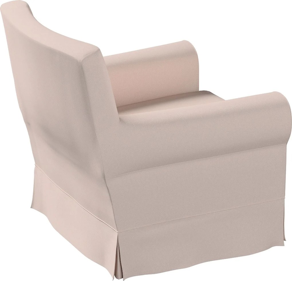 Potah na křeslo IKEA Ektorp Jennylund barva růžová látka pletený vzor