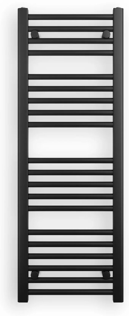 Erga Puerto, topné těleso 1100x400 mm, 420W, černá matná, ERG-LAV-GRZE-BK-40110