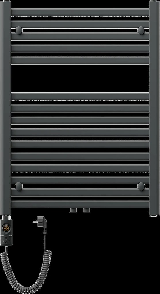 Mexen Hades, elektrické topné těleso 800 x 600 mm, 600 W, antracitová, W104-0800-600-2600-66