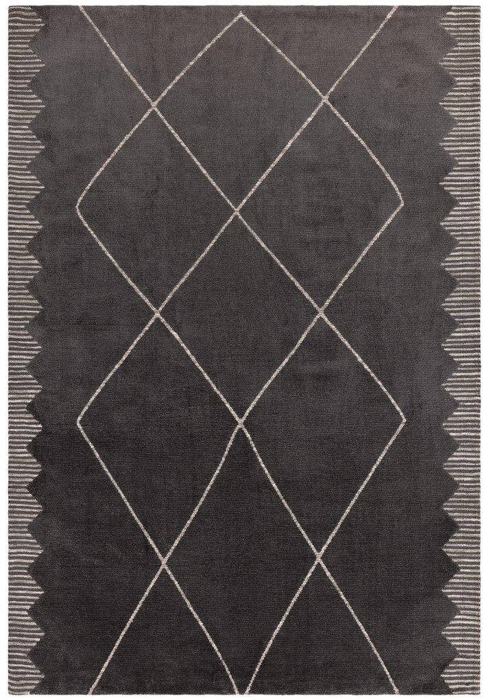 Tribeca Design Kusový koberec Arone Diamond Black Rozměry: 120x170 cm