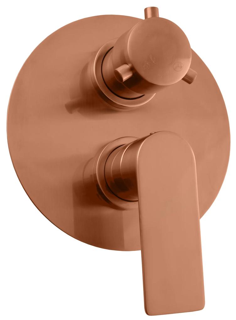 Slezák - RAV Vodovodní baterie sprchová vestavěná NIL - zlatá růžová - kartáčovaná  Barva: Růžové zlato kartáčovaná
