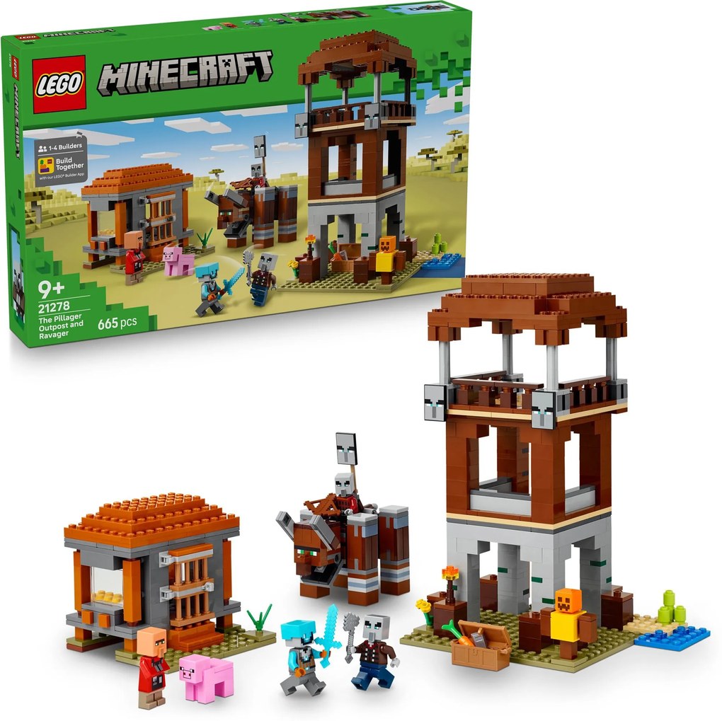 Lego minecraft 21278 základna plenitelů a ničitel 5702017815527