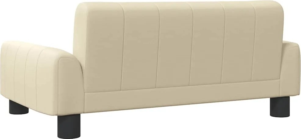 Dětská pohovka krémová 70 x 45 x 30 cm textil 3196268