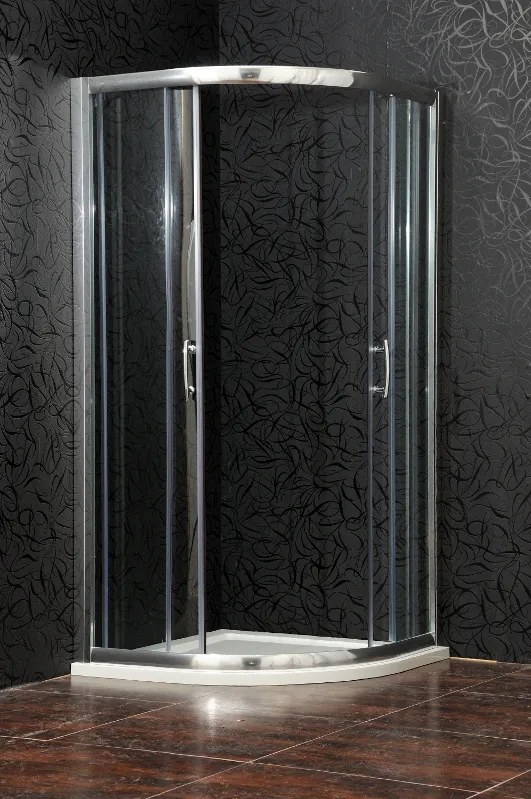 ARTTEC Sprchový kout čtvrtkruhový BRILIANT 80 x 80 x 195 cm čiré sklo PAN00916