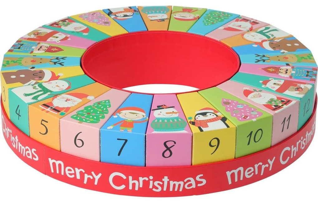 Adventní kalendář Circle, 32 x 6,4 cm