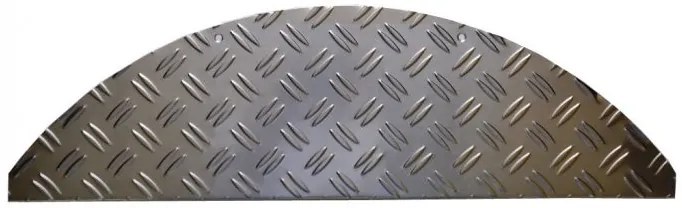 Hamat Nášlapy na schody Hliníkový Steeltred - venkovní i vnitřní - 18x60 půlkruh (rozměr včetně ohybu)