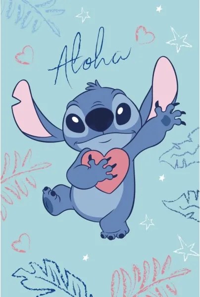 Jerry Fabrics Dětská deka Lilo a Stitch Aloha 100x150 cm