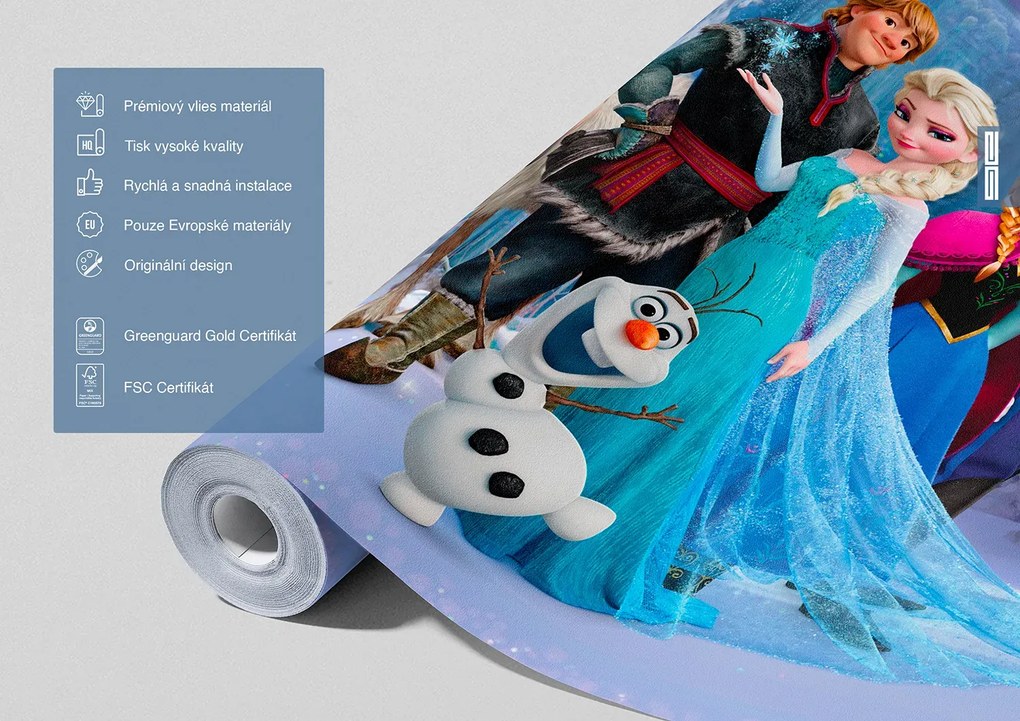 Dětská vliesová fototapeta na zed' Ledové Království Všichni Přátelé, Disney | 155 x 110 cm | DFTDNM 5227