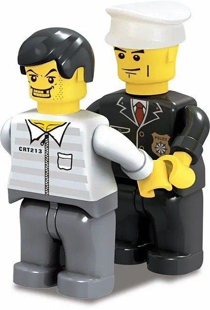 Blocki stavebnice Policejní anton typ LEGO 135 dílů
