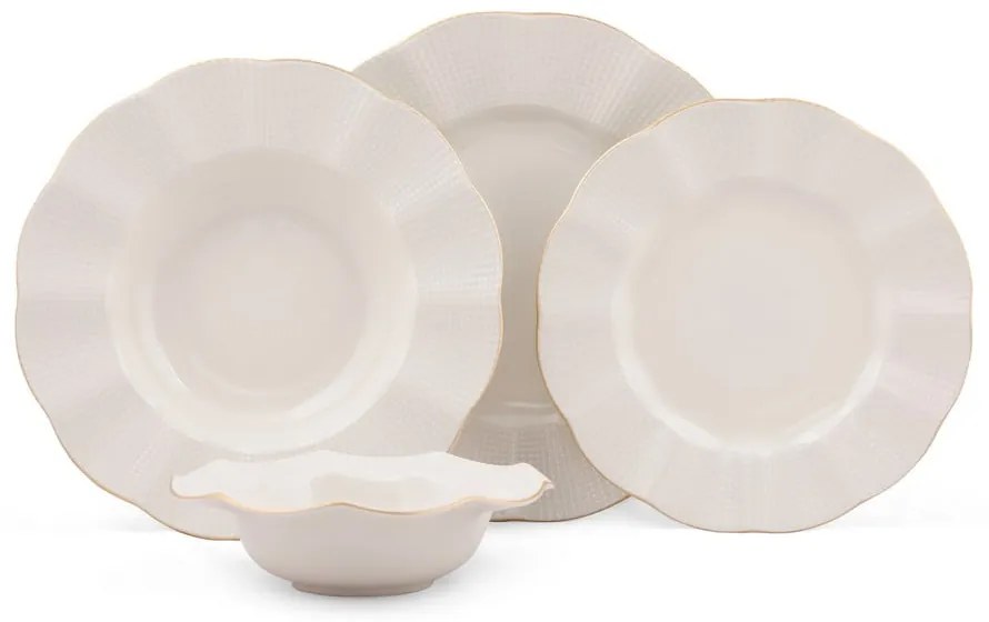 Porcelánová jídelní sada 24 ks pro 6 osob Waves – Kütahya Porselen