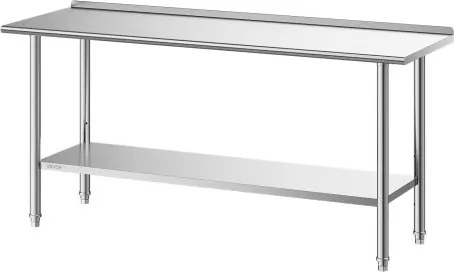 Pracovní stůl z nerezové oceli, 61x183 cm VEVOR – 1829 × 610 × 894 mm