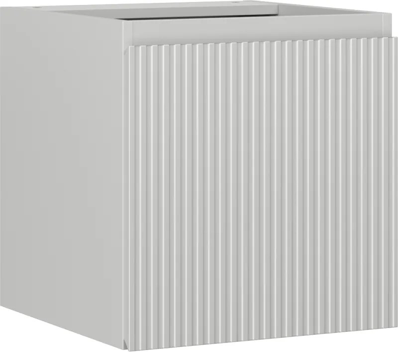 Mexen Rivel, koupelnová skříňka 45 cm, 1 dvířka, s drážkami, šedá matná, 91A21-04547-1-BF62