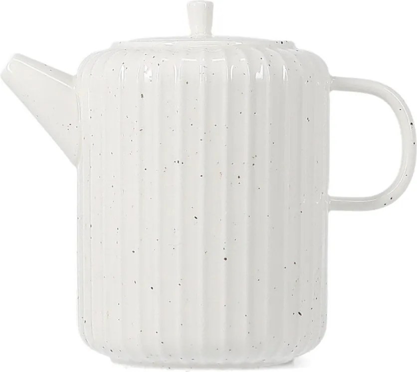 Bílá konvice na čaj z kostního porcelánu 540 ml Ora Gloss – Salt&amp;Pepper