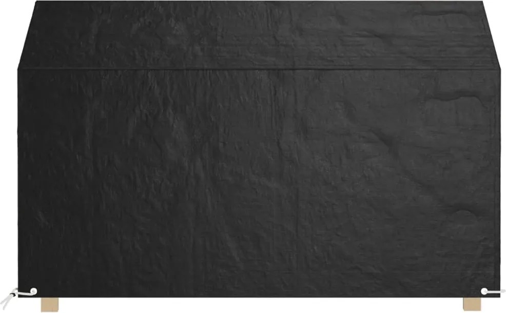 Plachta na zahradní lavici 8 oček 190 x 70 x 70/88 cm PE 319340