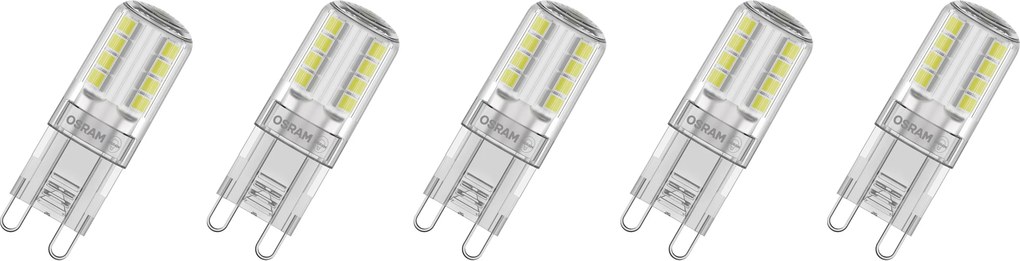 Osram Speciální LED žárovka »Base CL non-dim G9«, 5 kusů (Pin30, 2700 K, transparentní)