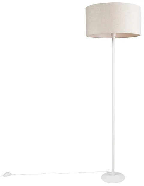 Moderní stojací lampa bílá s odstínem pepřové barvy 50 cm - Simplo