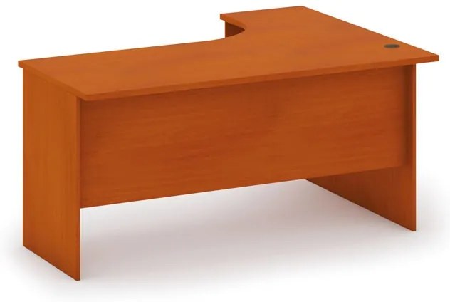 Rohový kancelářský psací stůl MIRELLI, 140x120 cm, levý, třešeň