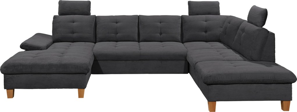 XXXLutz SEDACÍ SOUPRAVA, textil, antracitová MID.YOU - Sedací soupravy - 002220054202