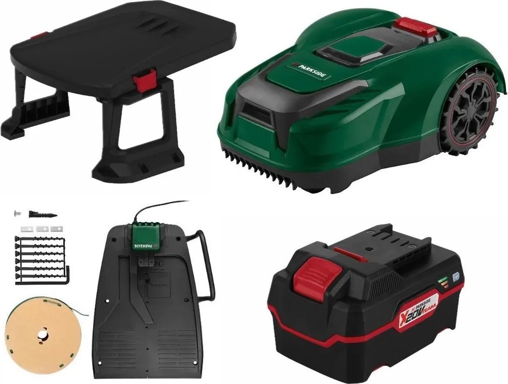 Parkside Smart robotická sekačka Pamrs 1000 A1 Garáž