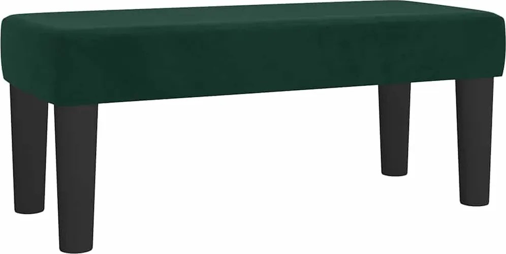 Box spring postel s matrací tmavě zelená 80 x 200 cm samet 3138052