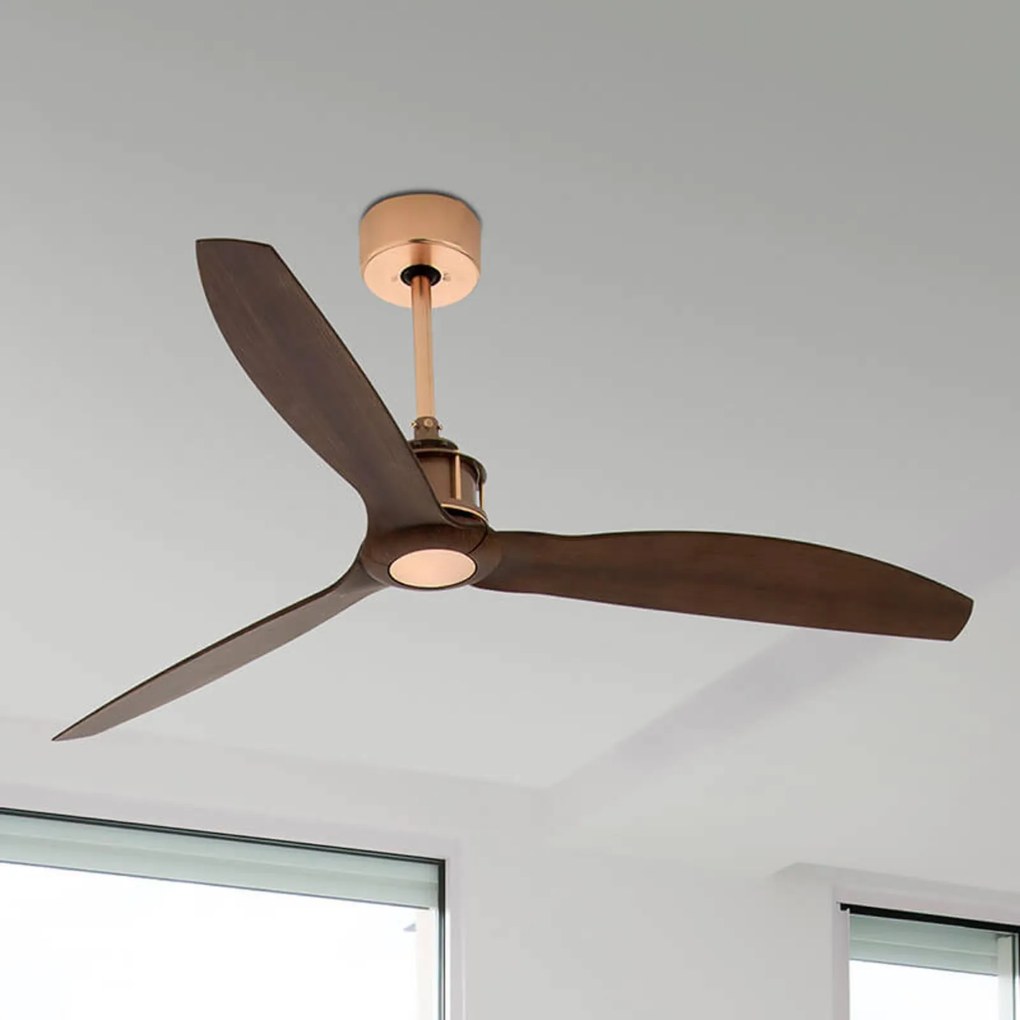 Stropní ventilátor Just Fan měď, ořech