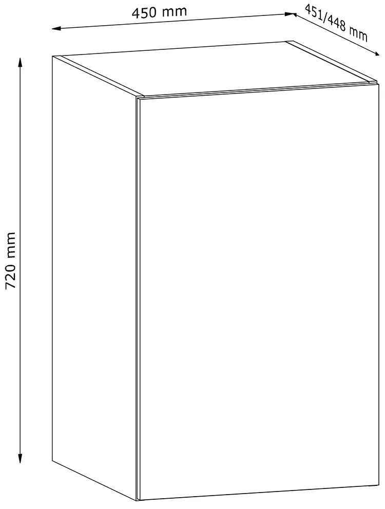 LANGEN ap | horní skříňka G45G | push open | UNI provedení | artisan