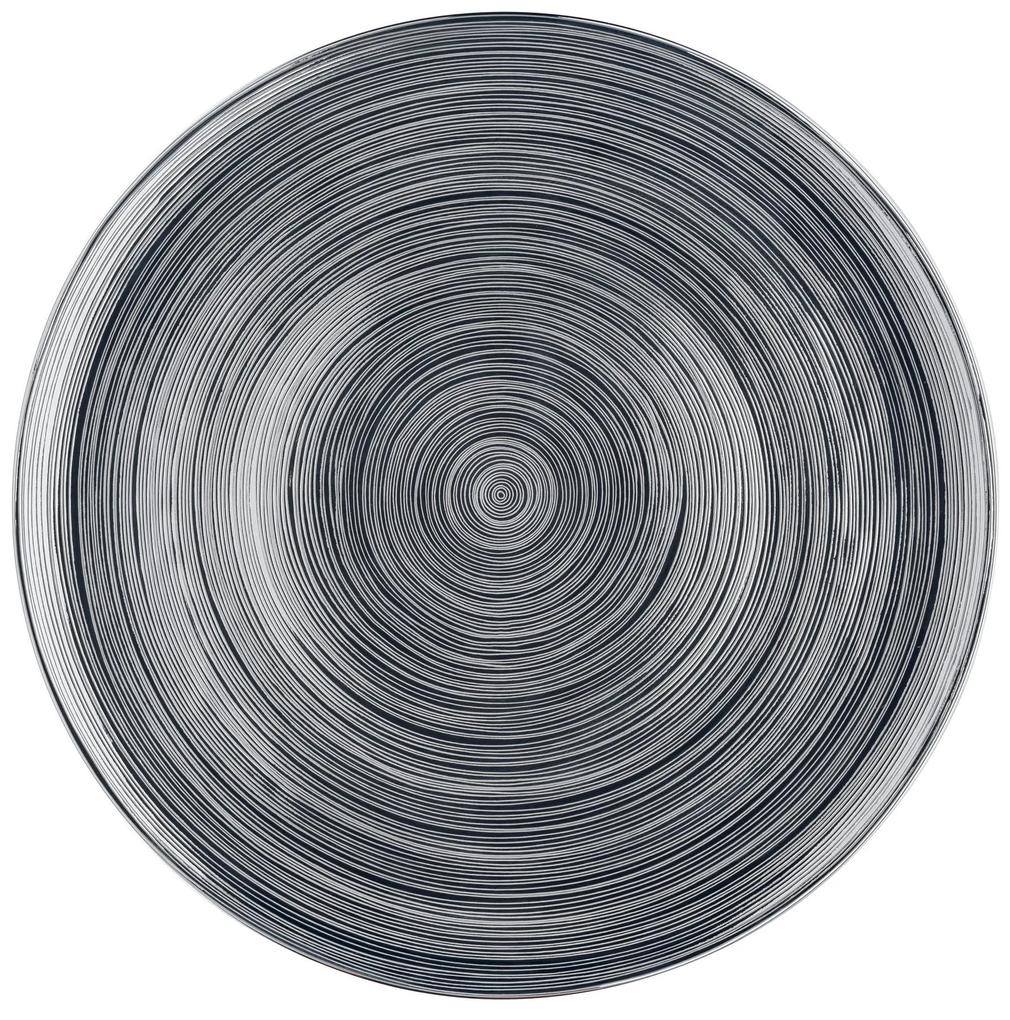 Rosenthal Servírovací talíř 33 cm s platinou TAC Stripes 2.0