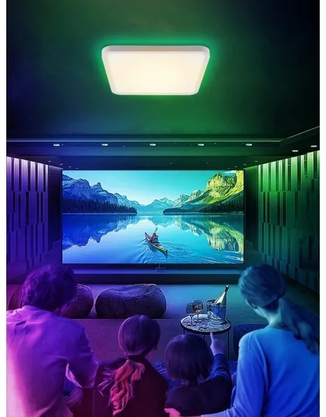 Immax NEO 07168-W40-LED RGB+CCT Stmívatelné svítidlo 50W/230V Wi-Fi Tuya bílá+DO