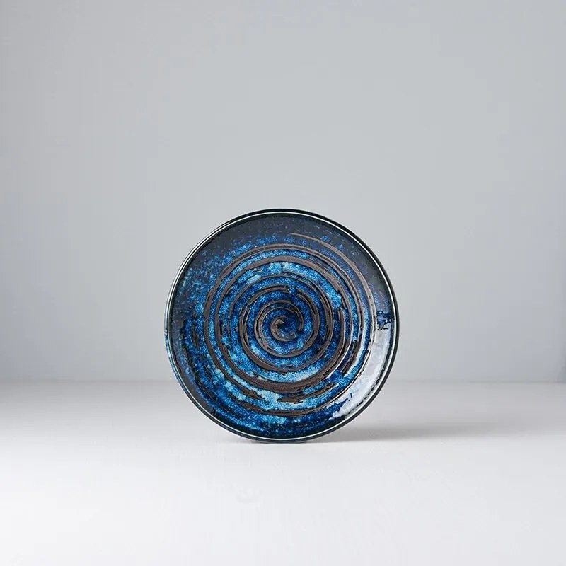 MADE IN JAPAN Dezertní talíř Copper Swirl 17 cm 19,5 cm