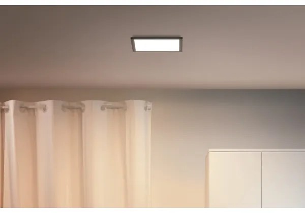 WiZ - LED Stmívatelné stropní svítidlo SUPERSLIM LED/12W/230V černá Wi-Fi
