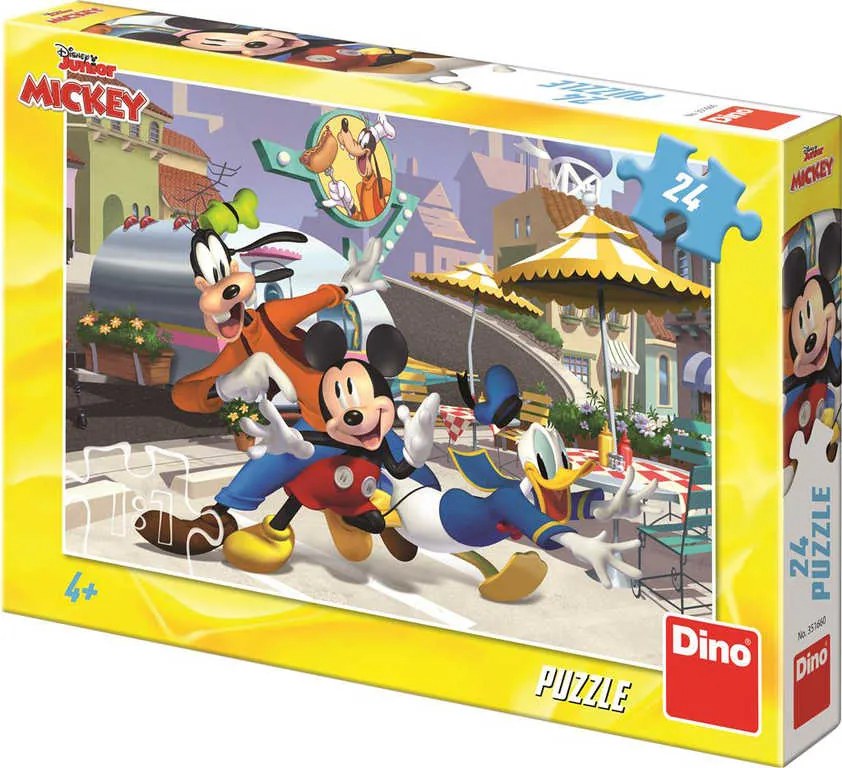 DINO Puzzle 24 dílků Disney Mickey a přátelé skládačka 26x18cm dn351660