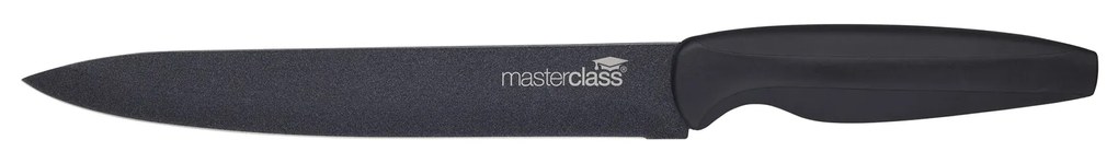 Blok na nože MasterClass Agudo s 5 noži, černý magnetický MCKNB55