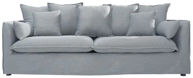 Deflee Luxusní pohovka HEAWEN GREY POH3893675% polyester, 10% prádlo, 15% viskóza  215 cm x 80 cm x 100 cm