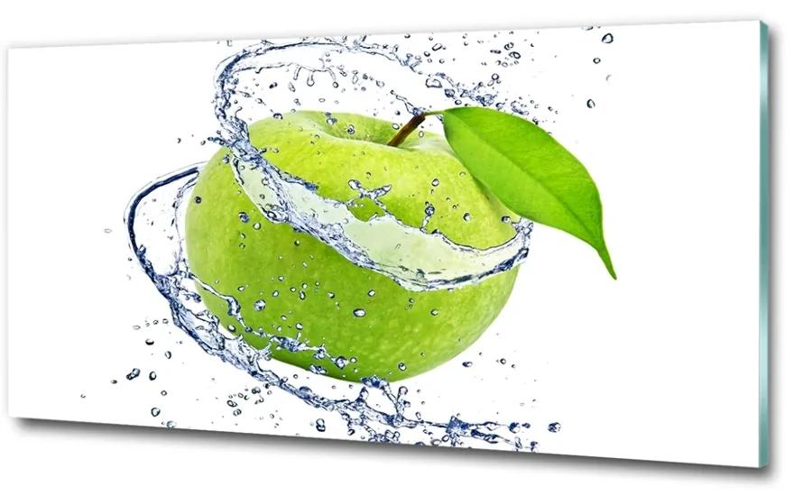 Wallmuralia Foto obraz sklo tvrzené Zelené jablko 100x50