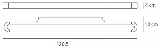 Artemide AR 1917010A - LED Nástěnné svítidlo TALO 120 1xLED/51W/230V