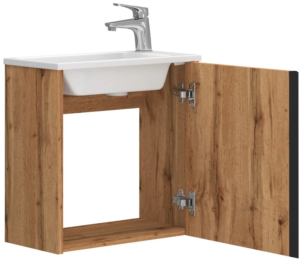 Lavedo Leo Wotan Oak 50 koupelnová skříňka s umyvadlem