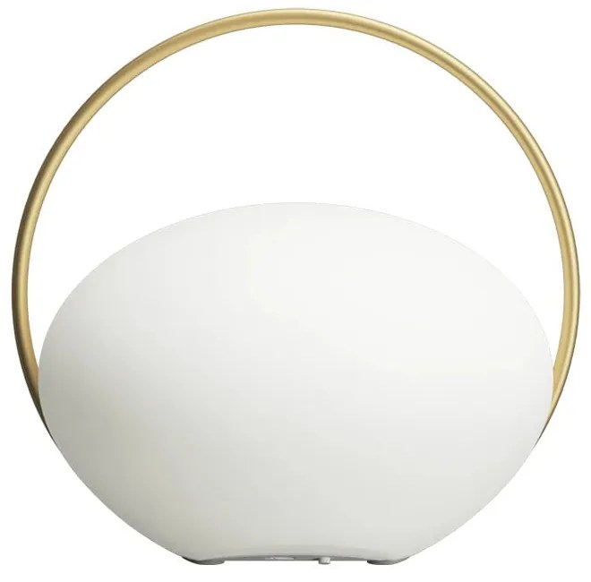 Bílá LED stmívatelná stolní lampa (výška 19 cm) Orbit – UMAGE